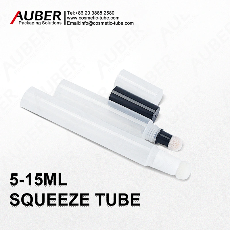 squeeze makeup tube , sponge applicator , makeup tube - Auber Packaging ...